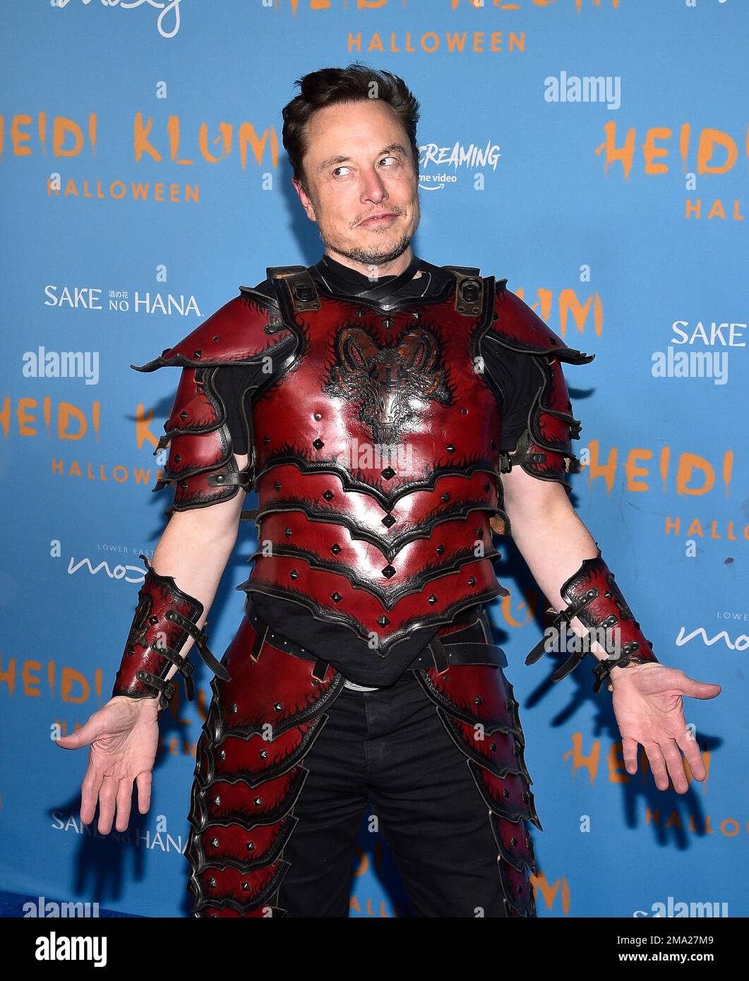 Elon Musk attends Heidi Klum's 21st annual Halloween party at Sake No ...