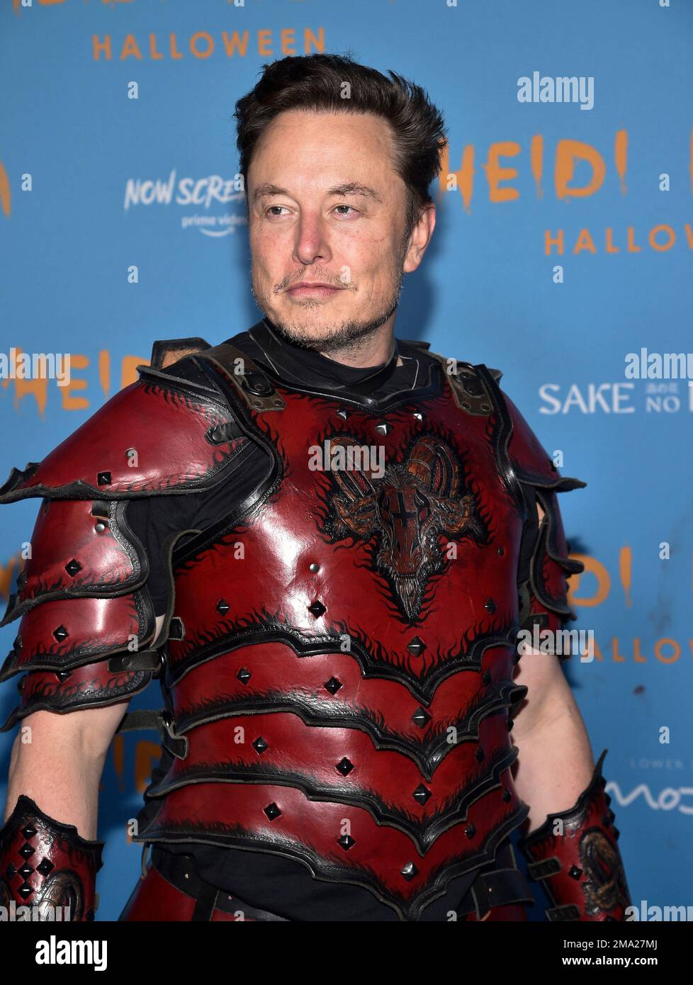 Elon Musk attends Heidi Klum's 21st annual Halloween party at Sake No ...