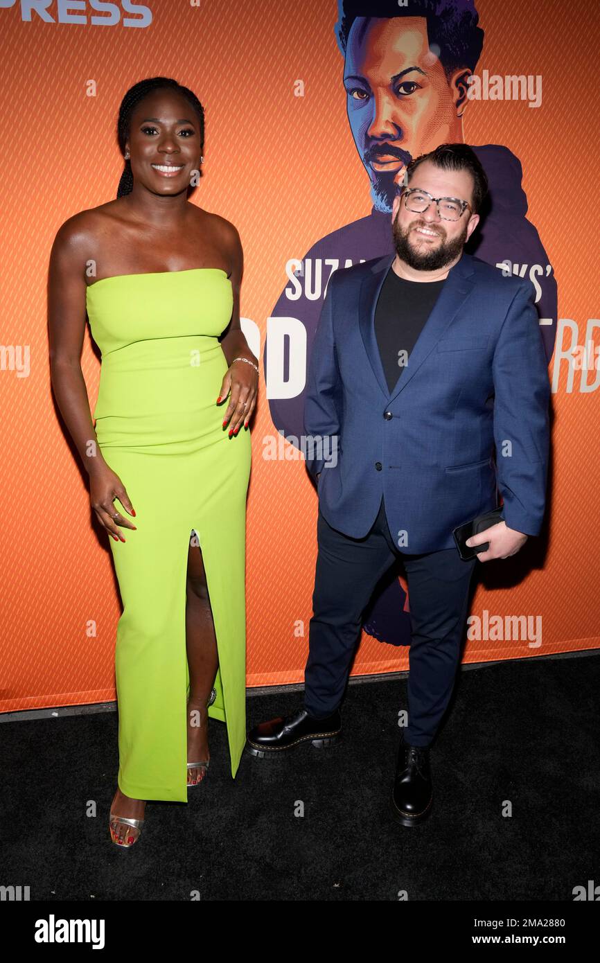 Dede Ayite and Arnulfo Maldonado attend the Broadway opening night of ...