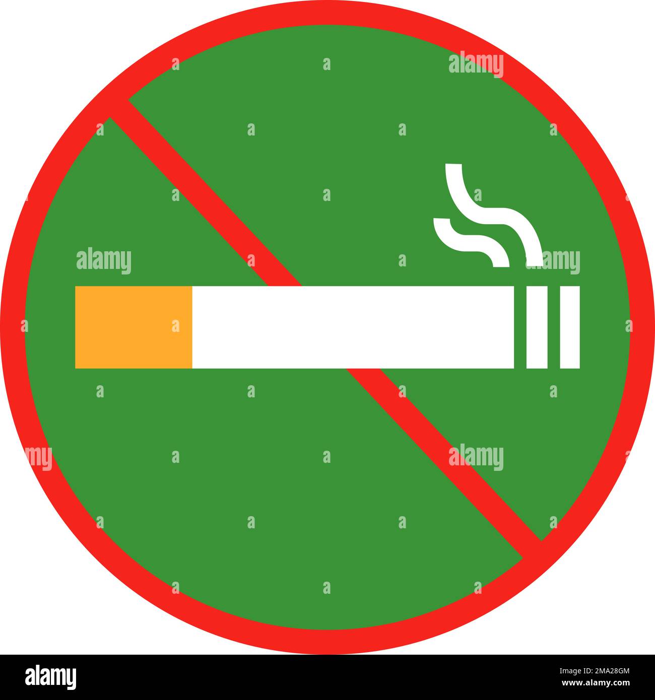 No smoking sign. Prohibited Smoking. Editable vector Stock Vector Image ...