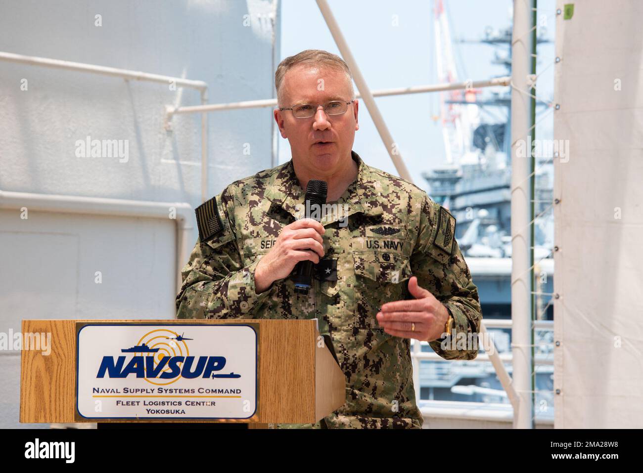 YOKOSUKA, Japan (May 23, 2022) – Rear Adm. Richard Seif, commander ...