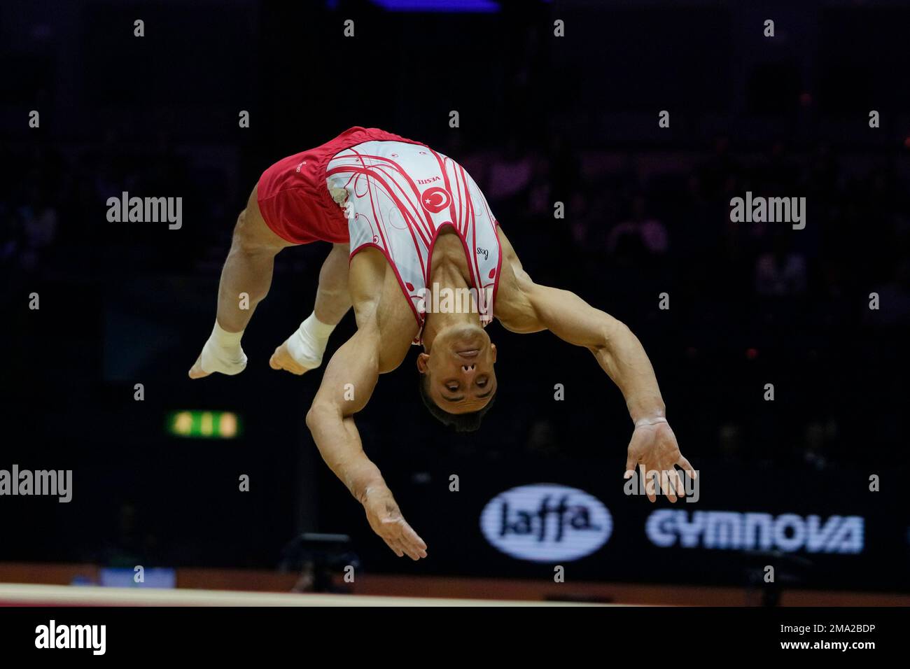 Adem Asil of Turkey competes on the rings during the Artistic ...