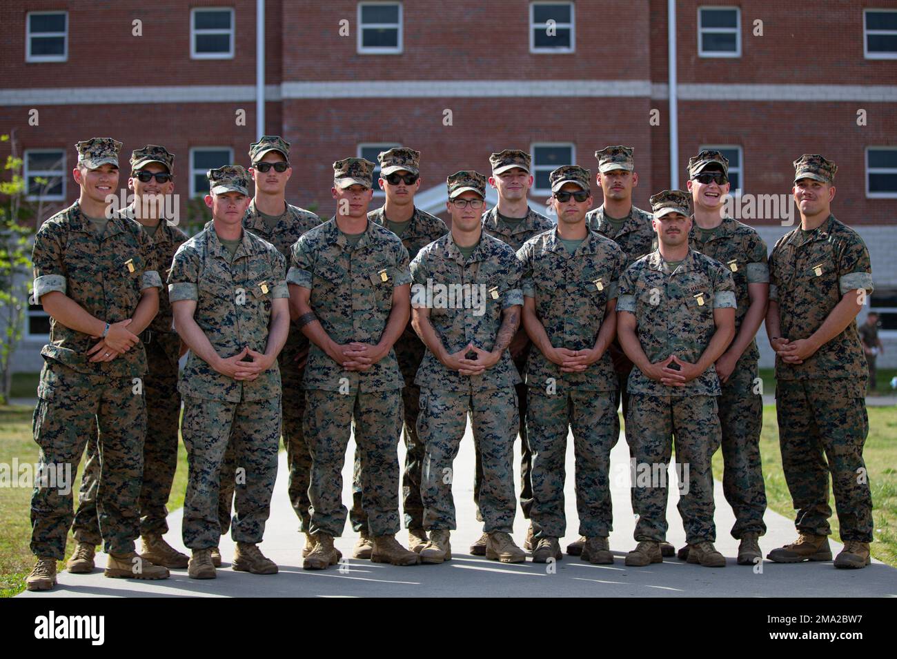 U.S. Marines with 2d Battalion, 8th Marine Regiment, 2d Marine Division ...