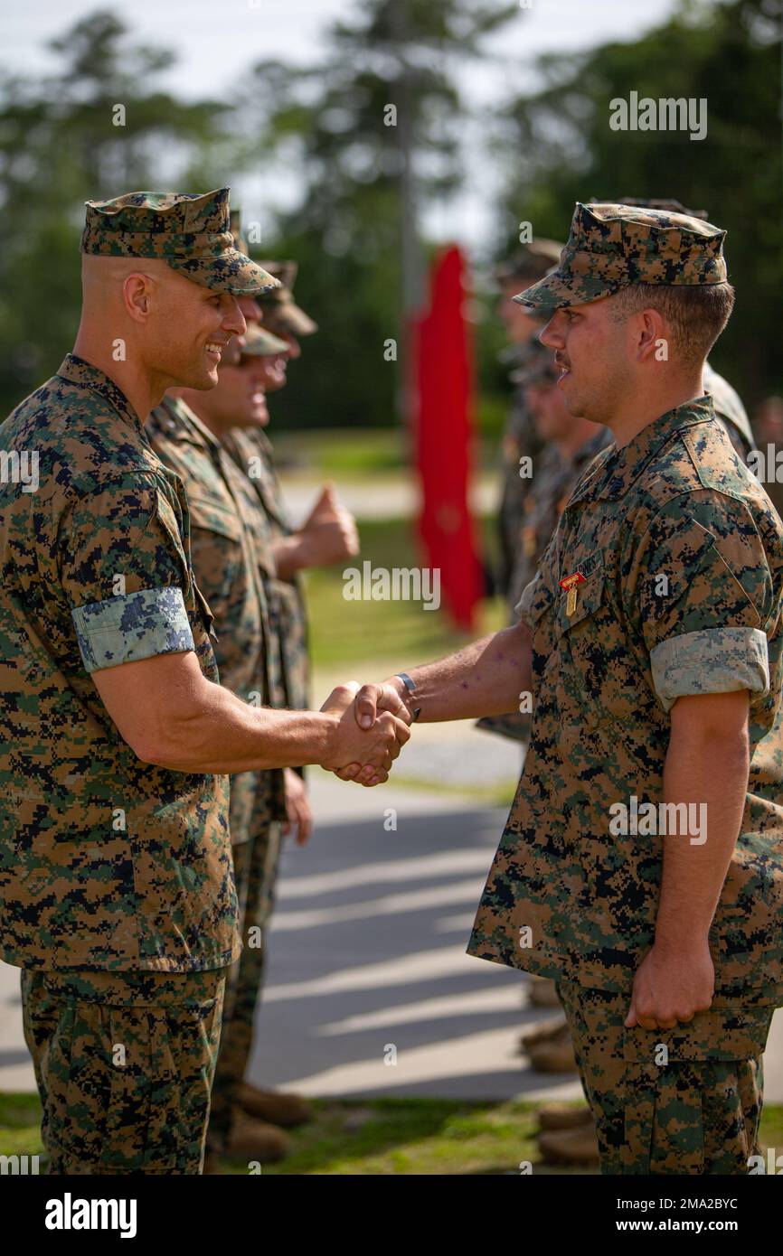 U.S. Marine Corps Sgt. Maj. David M. Elliott, the sergeant major of 2d ...