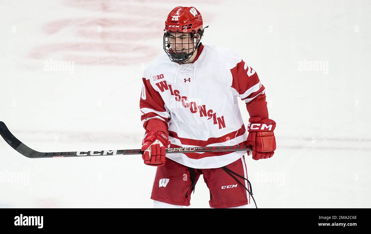 Wisconsin's Ben Dexheimer (20) against Penn State during the second ...