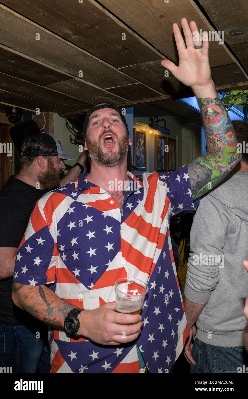 Peter Scrivener who runs NFLlads an online fan site at the Jaguars Pub ...