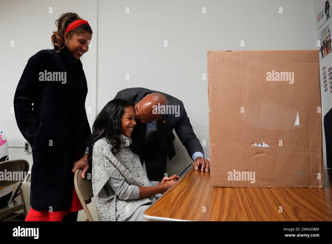 Wes Moore, right, Democratic candidate in the Maryland gubernatorial ...