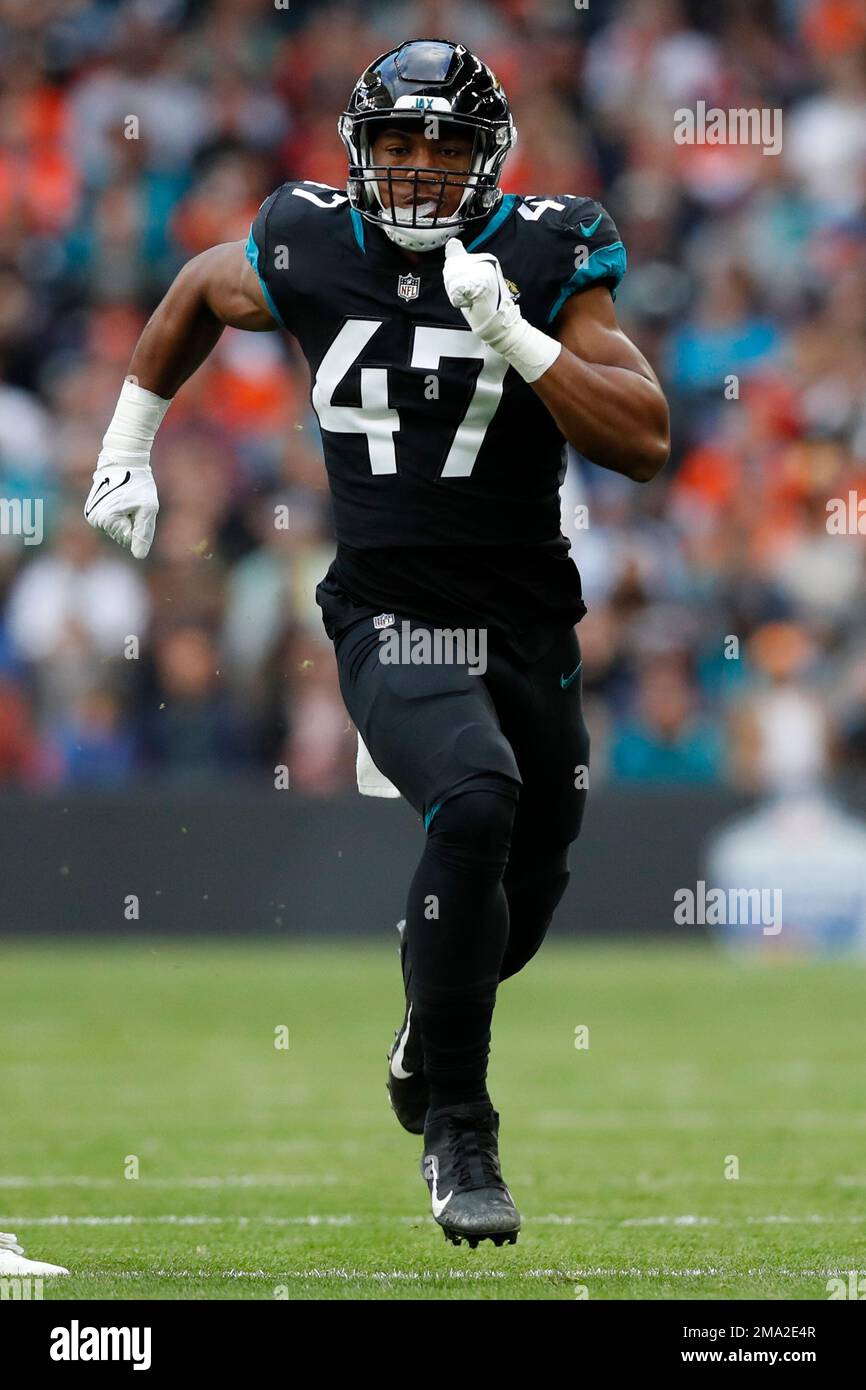 Jacksonville Jaguars defensive end De'Shaan Dixon (47) in action during ...