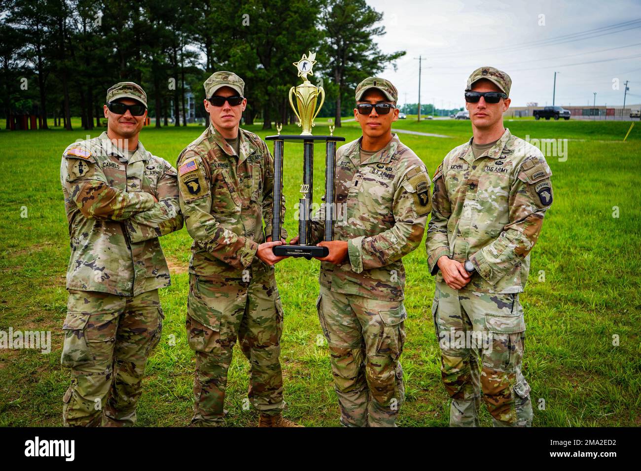 Sgt. Carlos Camelo, Staff Sgt. Travis VanDrew, 1st Lt. Harvey Situ, and ...