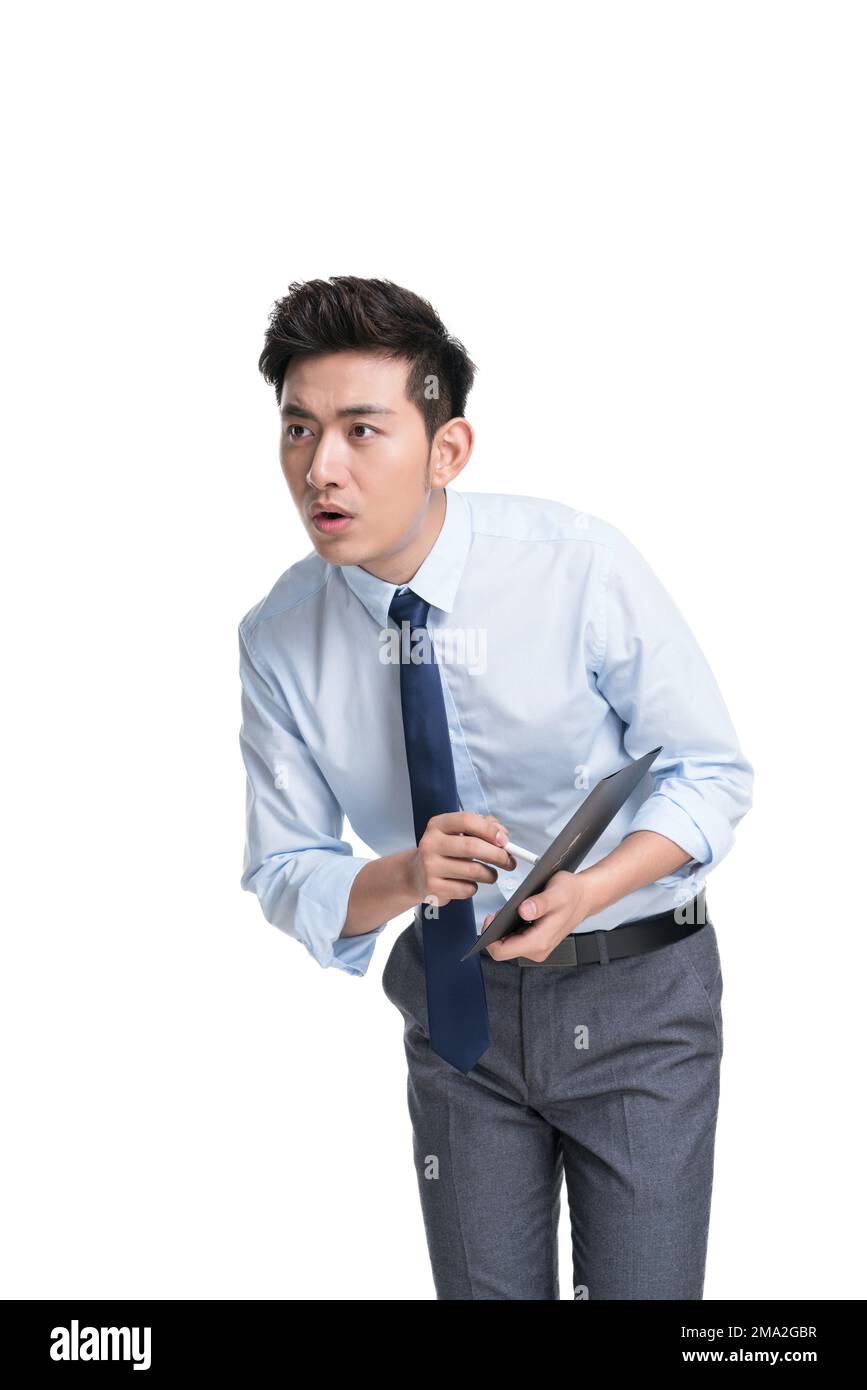 Young business people take folder Stock Photo - Alamy