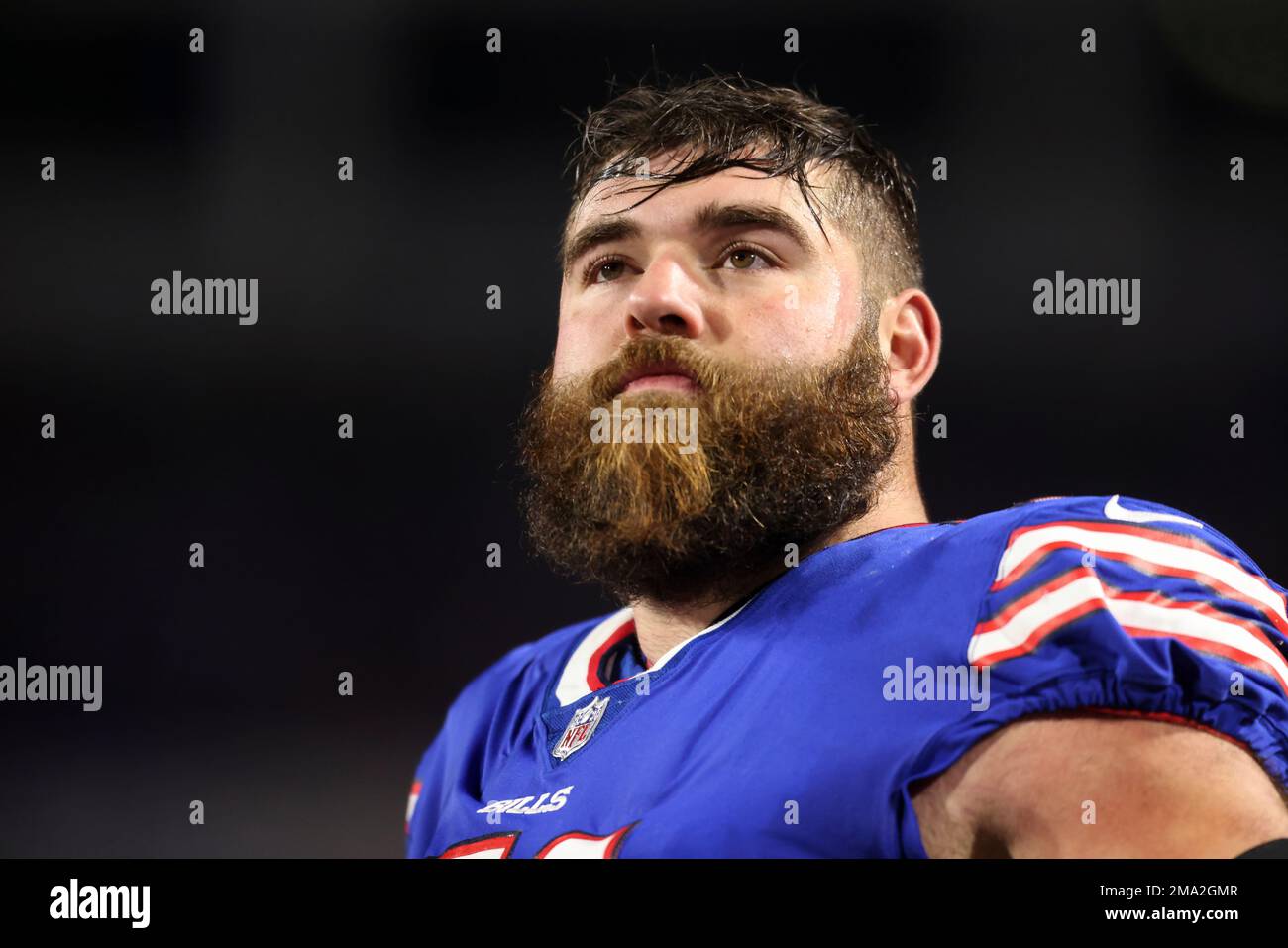 Buffalo Bills offensive tackle Ryan Bates (71) looks on during an NFL ...