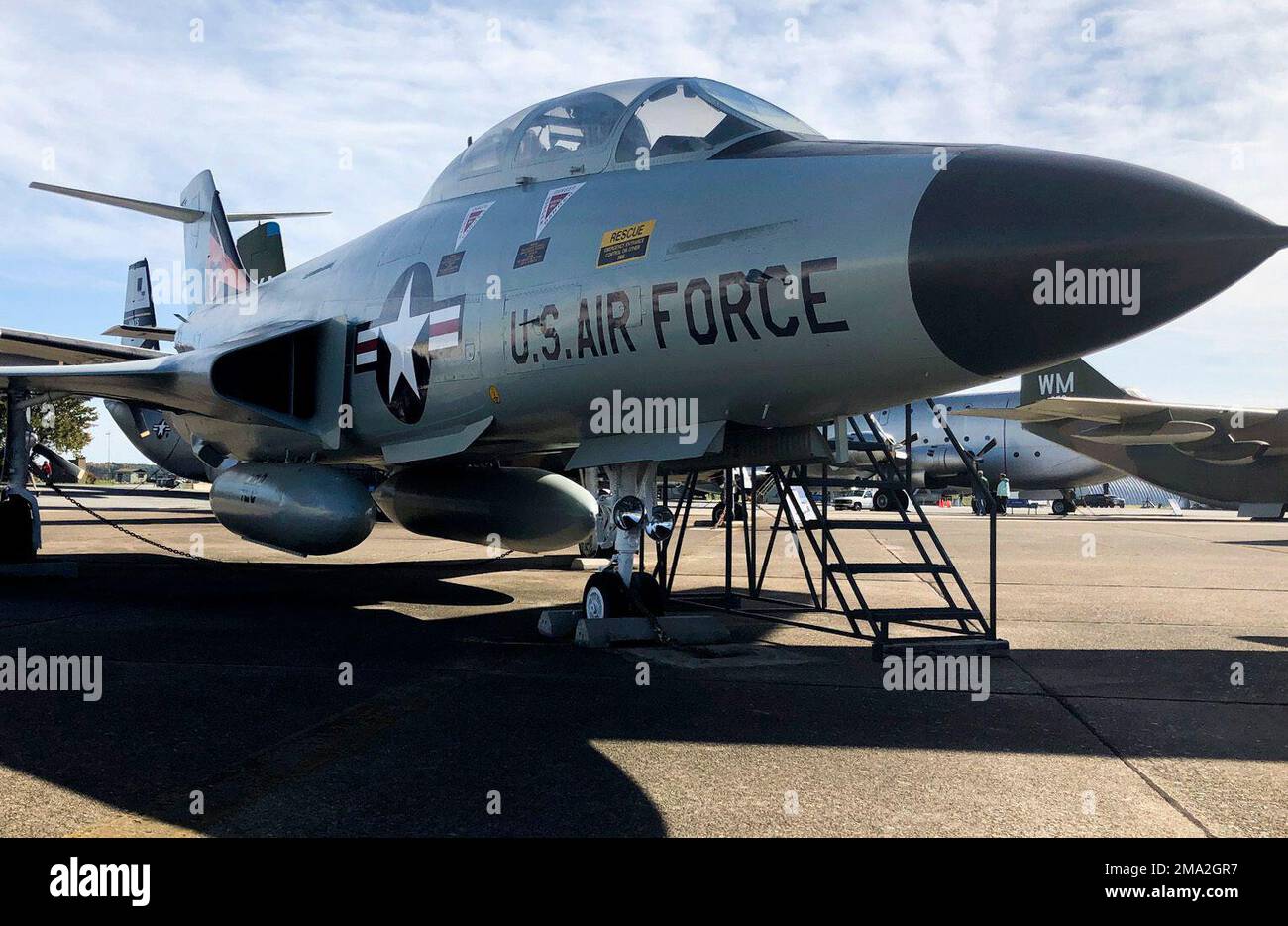 The F101B Voodoo is displayed at the Air Mobility Command Museum at ...