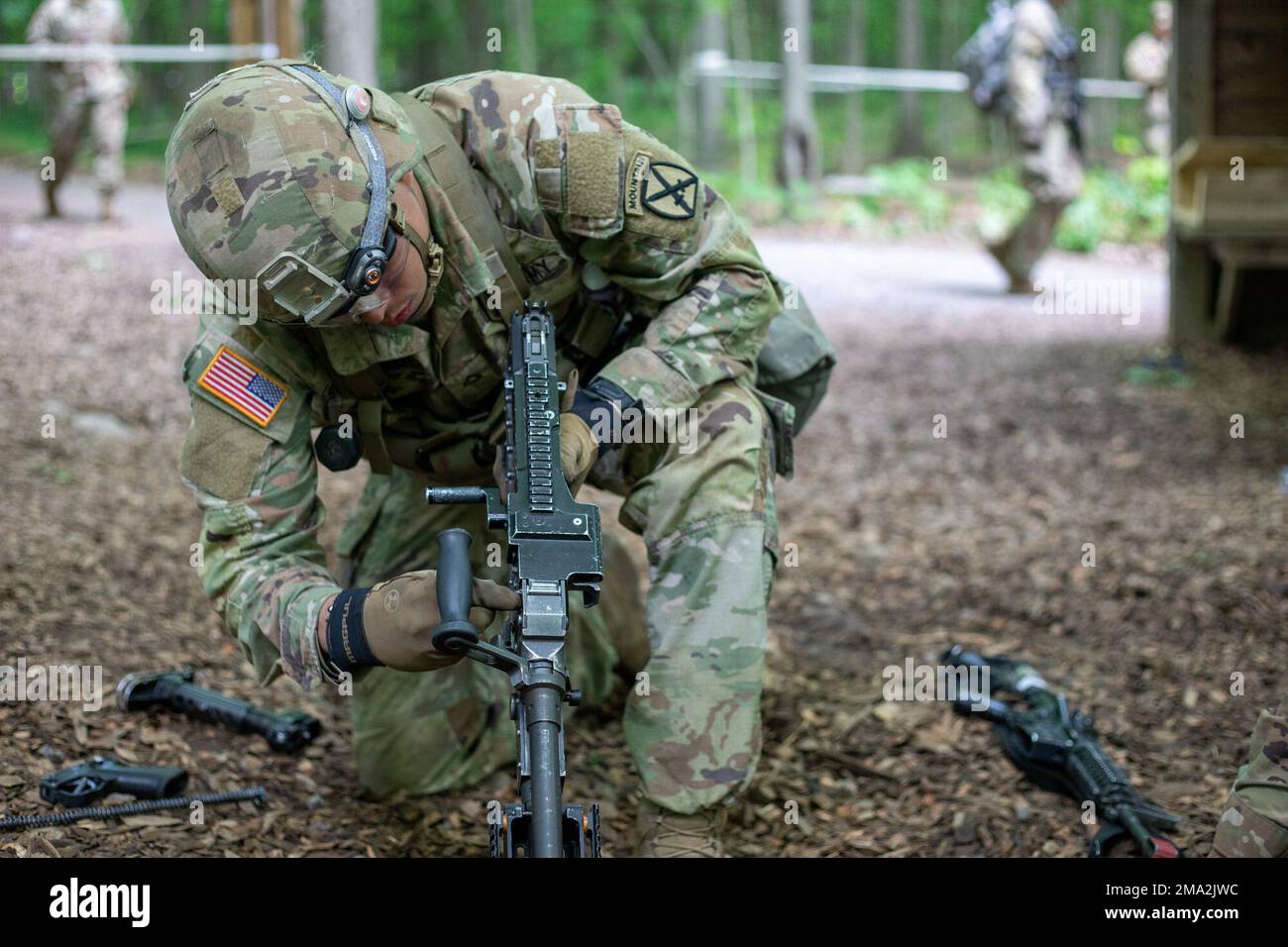Pfc. Joniel Salgado, assigned to 548th Division Sustainment Support ...