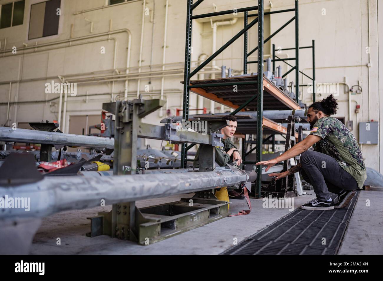 U.S. Marines with Marine Fighter Attack Squadron 323, 3rd Marine ...