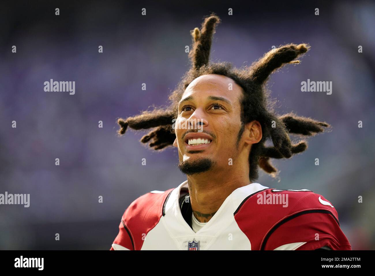 Arizona Cardinals wide receiver Robbie Anderson (81) walks on the field ...