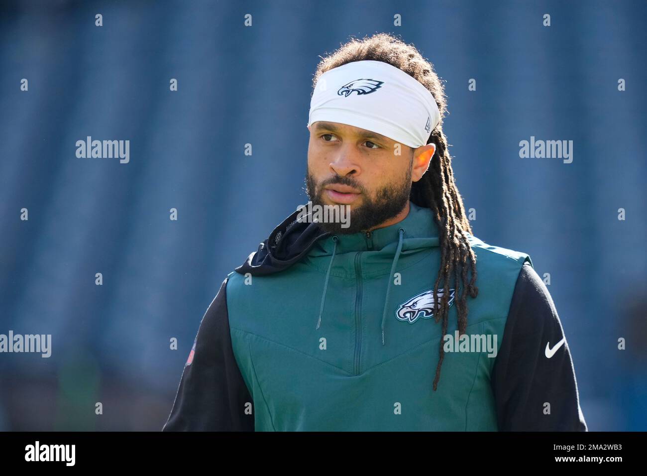 Philadelphia Eagles cornerback Avonte Maddox warms up before an NFL ...