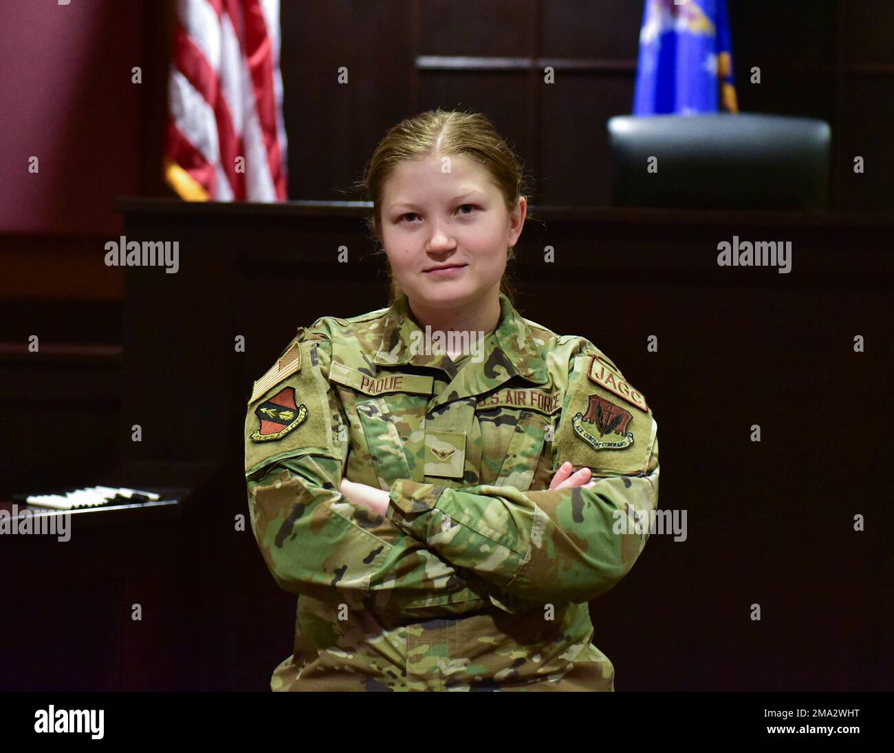 Airman Abigail Paque, 4th Fighter Wing military justice paralegal ...
