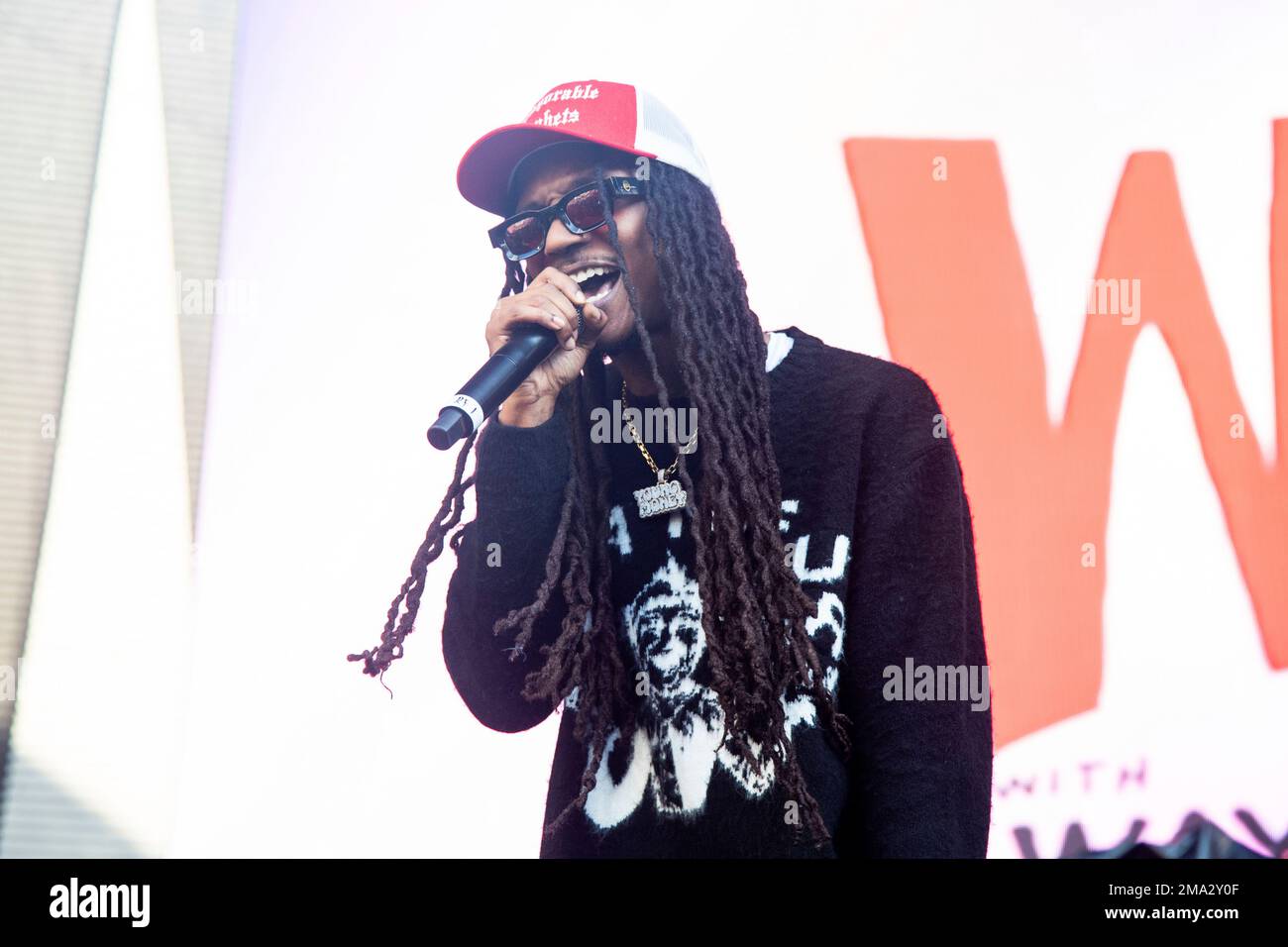 YAJ performs during Lil Weezyana Fest on Saturday, Oct. 29, 2022, in ...