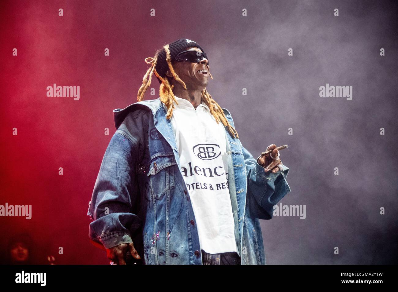Lil Wayne performs during Lil Weezyana Fest on Saturday, Oct. 29, 2022 ...
