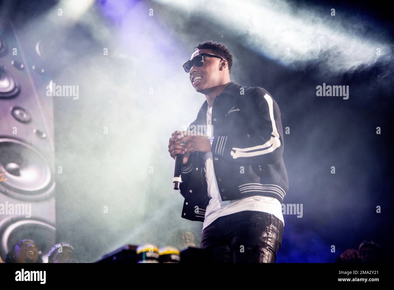Rob 49 performs during Lil Weezyana Fest on Saturday, Oct. 29, 2022, in ...