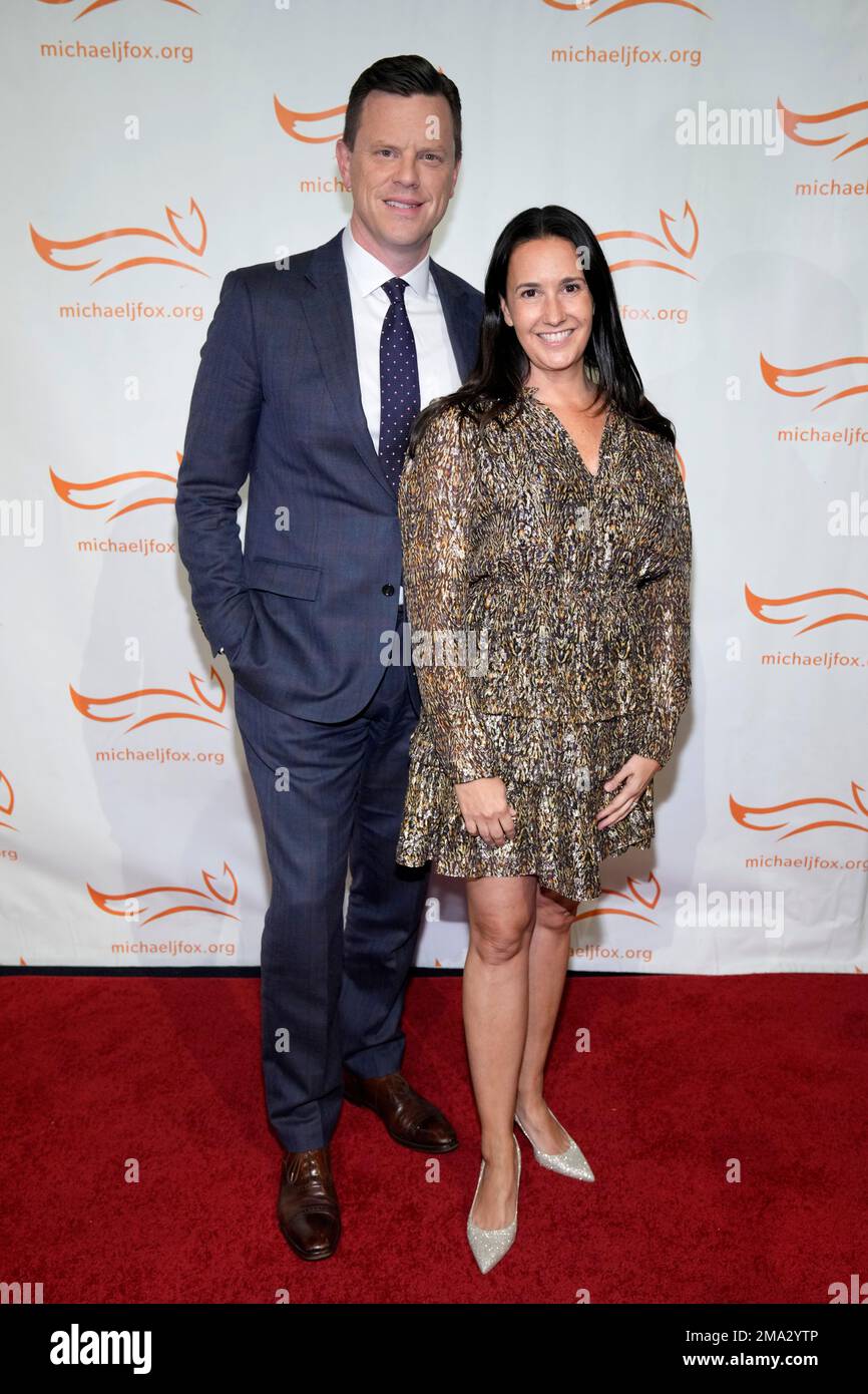 Willie Geist and Christina Geist attend the Michael J. Fox Foundation ...
