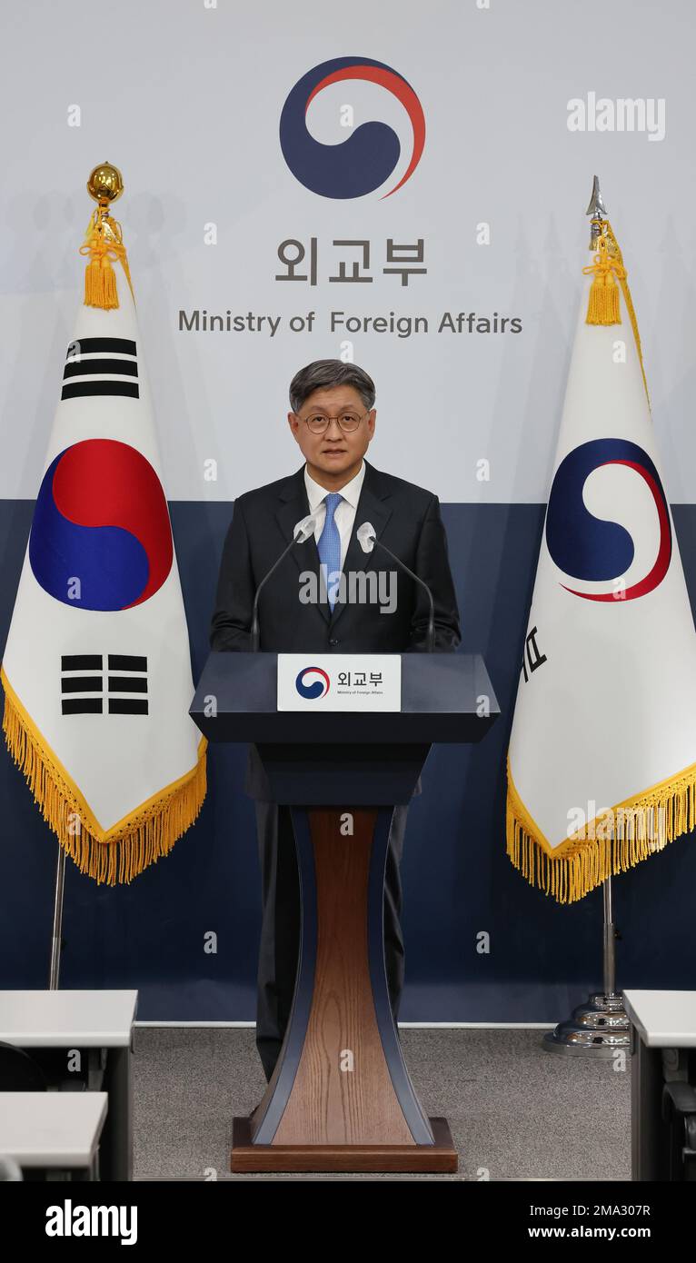 19th Jan, 2023. Briefing on Yoon's remark on Iran South Korea's Foreign ...