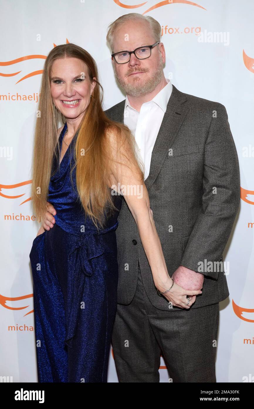 Jeannie Gaffigan and Jim Gaffigan attend the Michael J. Fox Foundation ...