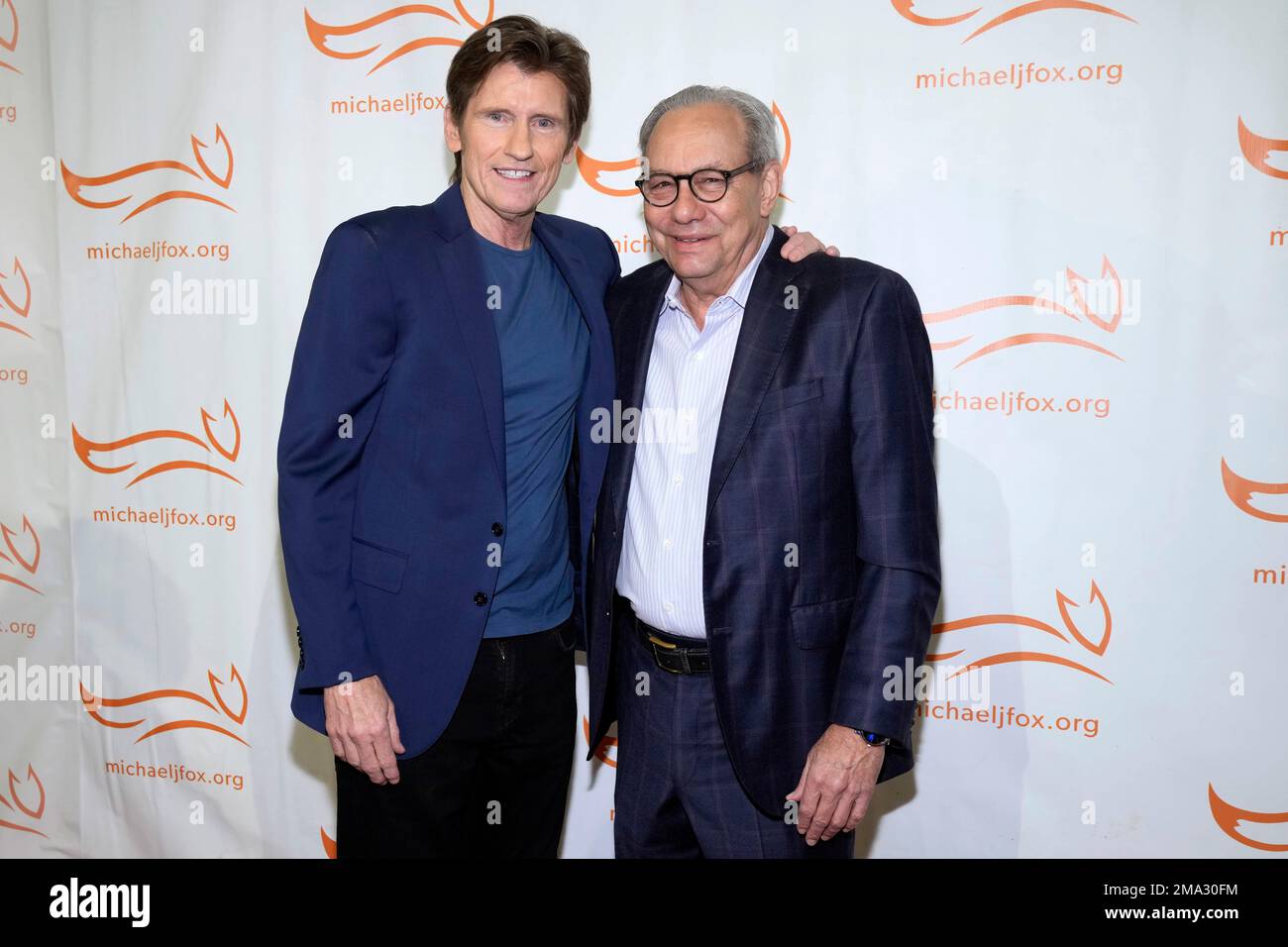 Denis Leary, left, and Lewis Black attend the Michael J. Fox Foundation ...