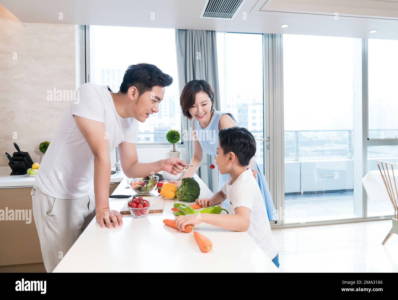 My joy of cooking in the kitchen Stock Photo - Alamy
