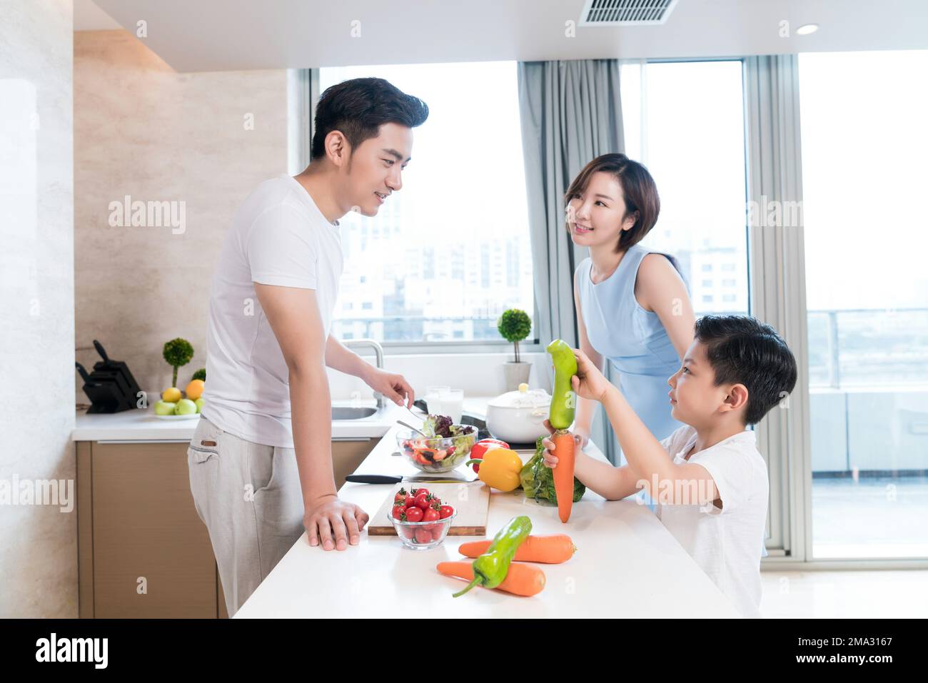 My joy of cooking in the kitchen Stock Photo - Alamy