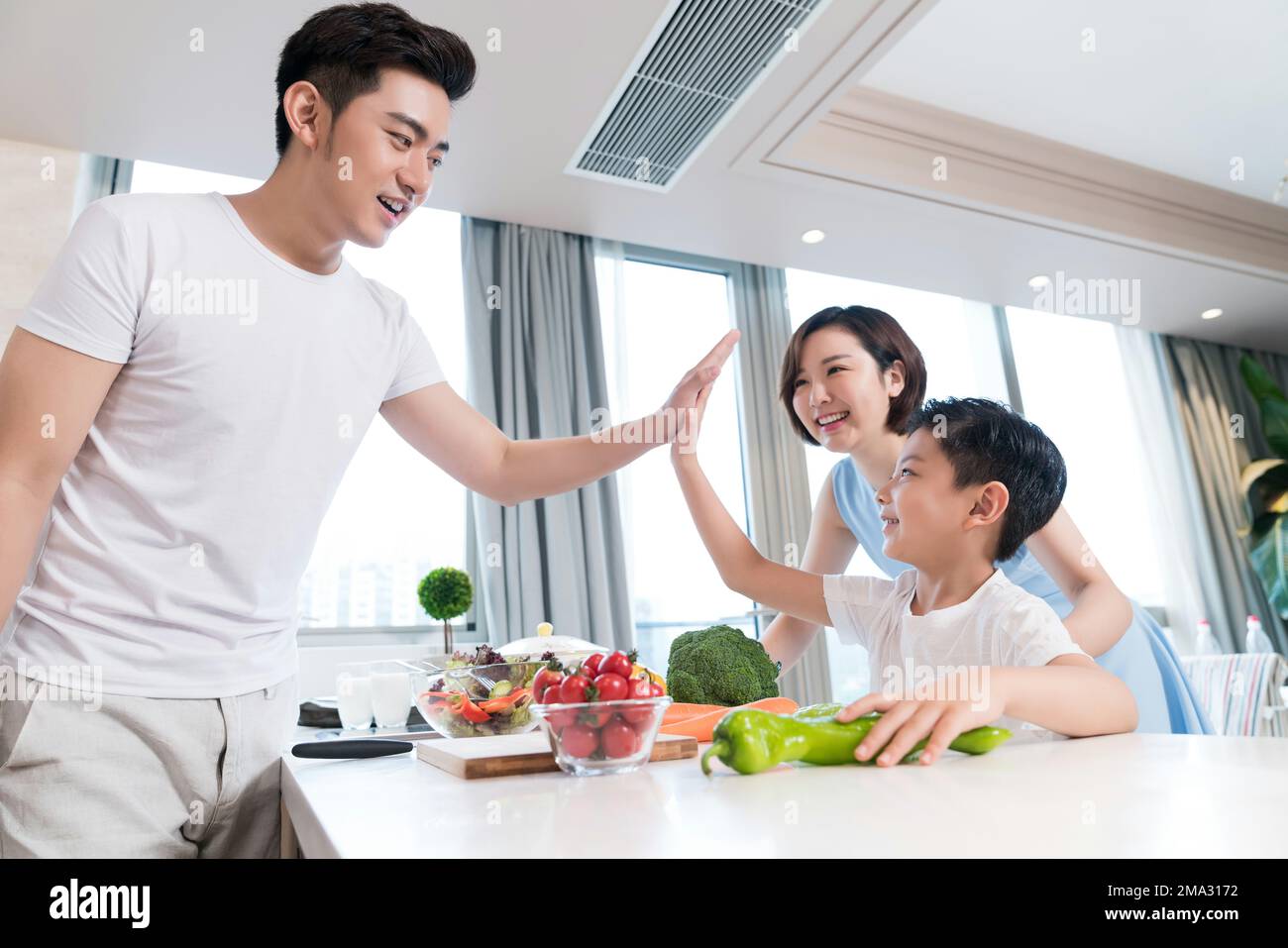 My joy of cooking in the kitchen Stock Photo - Alamy