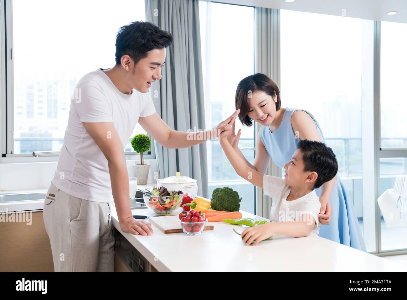 My joy of cooking in the kitchen Stock Photo - Alamy