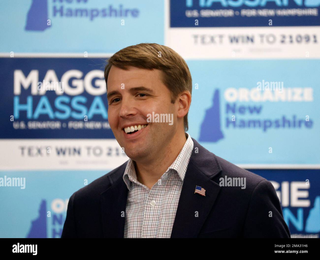 U.S. Rep. Chris Pappas, D-N.H., speaks during an organizing event ...