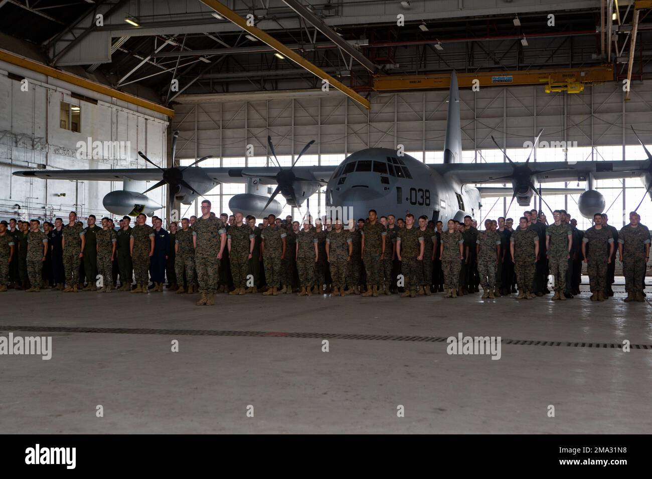 U.S. Marines with Marine Aerial Refueler Transport Squadron (VMGR) 252 ...