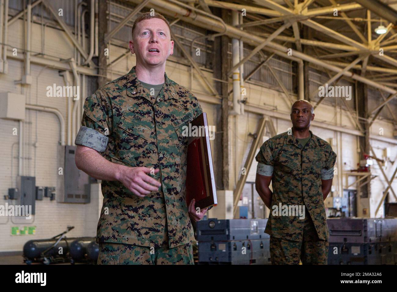 U.S. Marine Corps Lt. Col. Phillip T. Ash, commanding officer of Marine ...