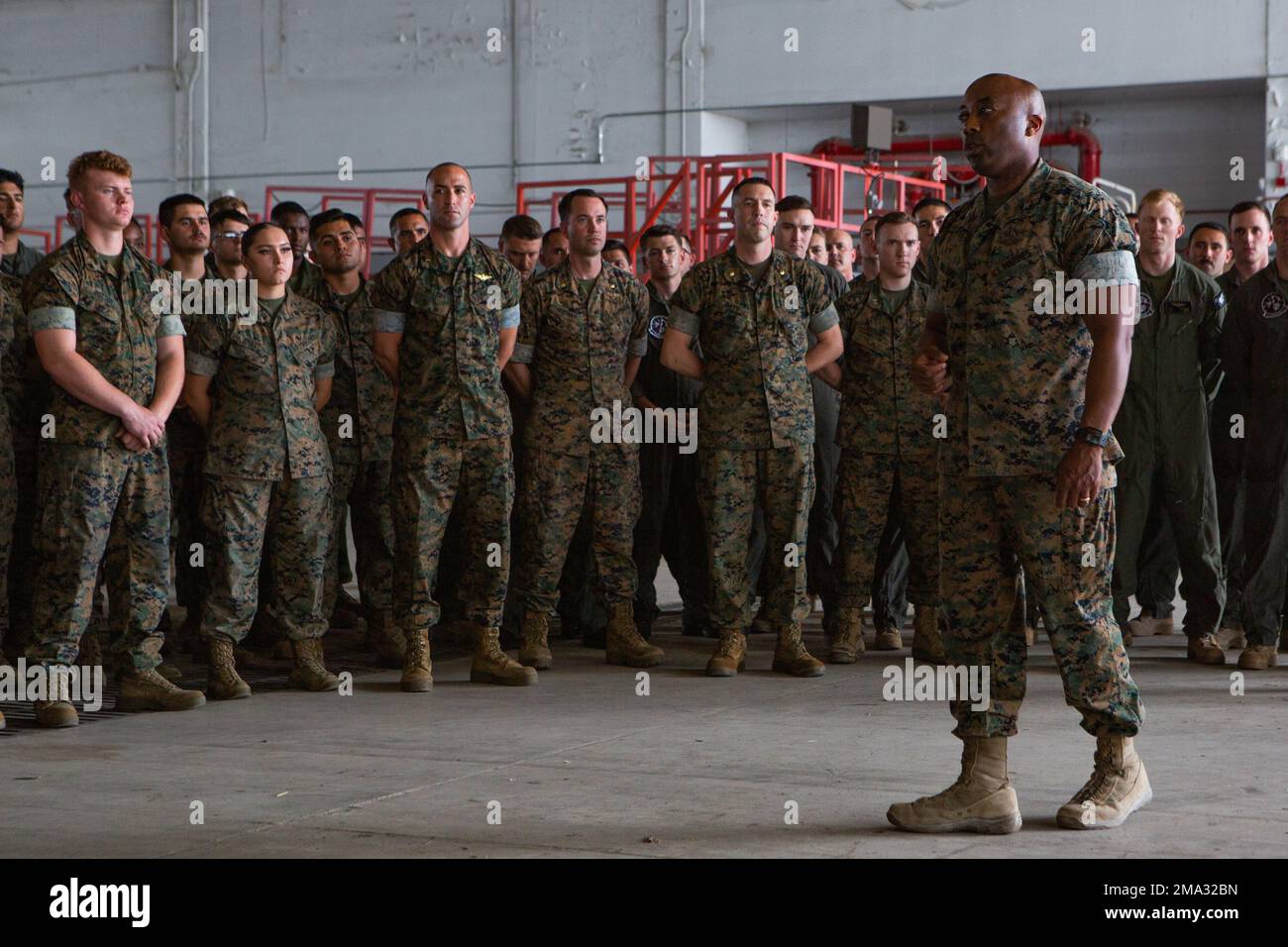 U.S. Marine Corps Col. Marlin D. Williams, commanding officer of Marine ...