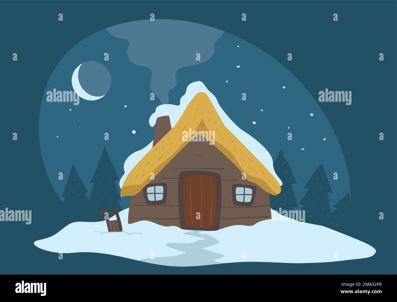 House cottage covered in Stock Vector Images - Alamy