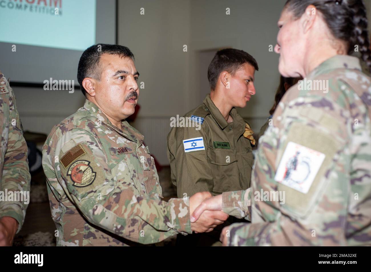 U.S. Air Force Master Sgt. Francisco Govea II, Assigned to 4th Combat Camera Squadron, 315th ...
