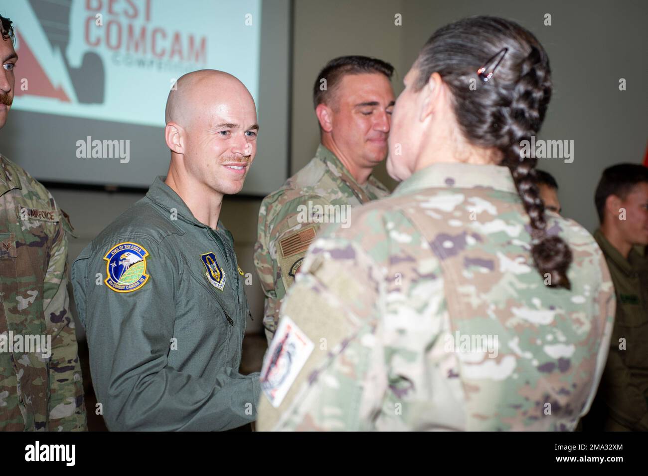 U.S. Air Force Tech. Sgt. Corban Lundborg, assigned to 4th Combat Camera Squadron, 315th Airlift ...