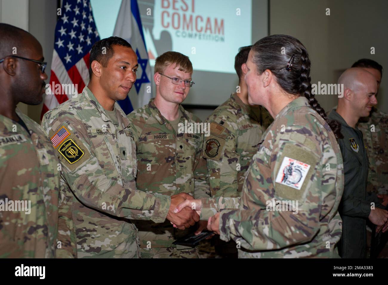 U.S. Army Spc. Joshua Cowden assigned to 22nd Mobile Public Affairs ...