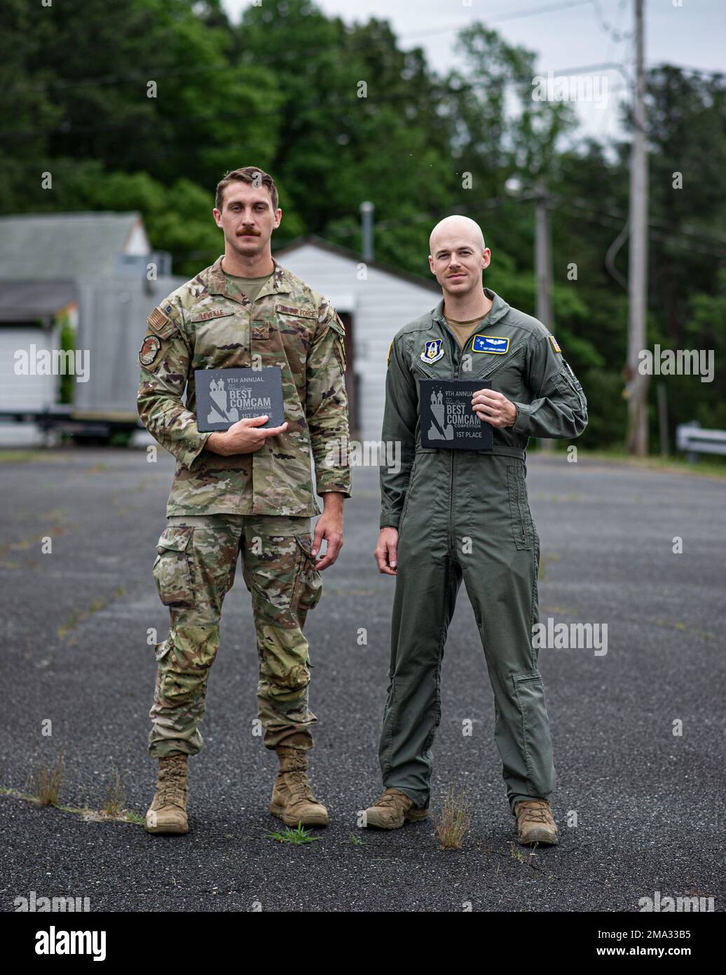 U.S. Air Force Tech Sgt. Corban Lundborg and Senior Airman Joseph ...