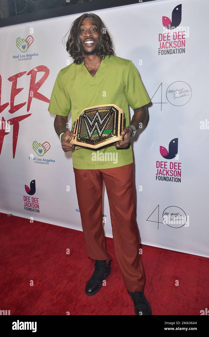 Dwight Howard attends the "Thriller Night" costume for a cause party on ...