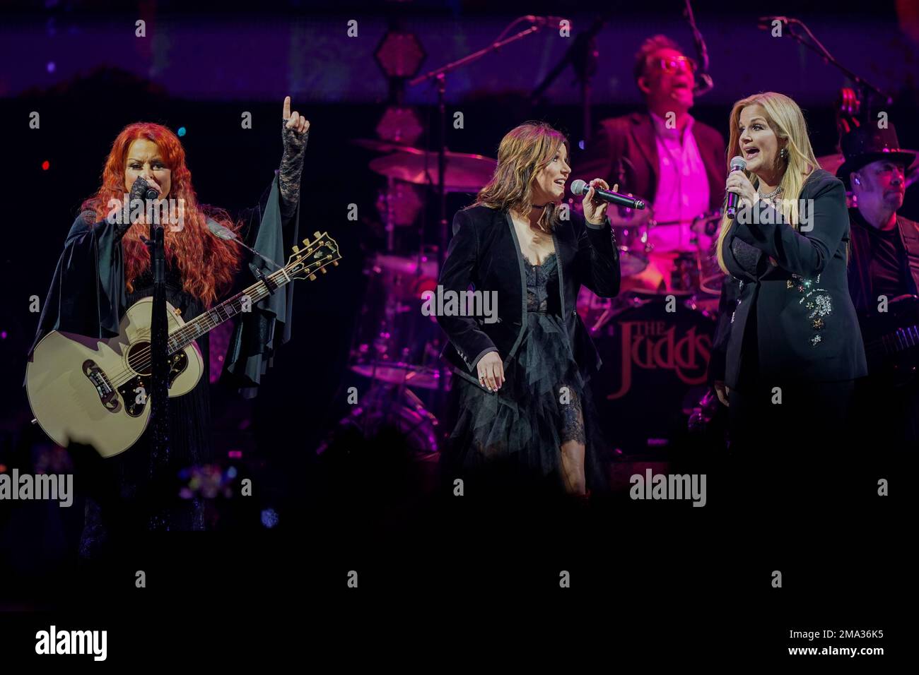 Wynonna Judd, left, performs with Martina McBride, center, and Trisha ...