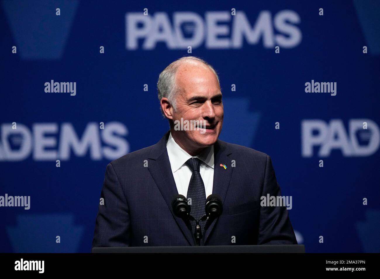 Sen. Bob Casey, D-Pa., speaks during the Pennsylvania Democratic Party ...