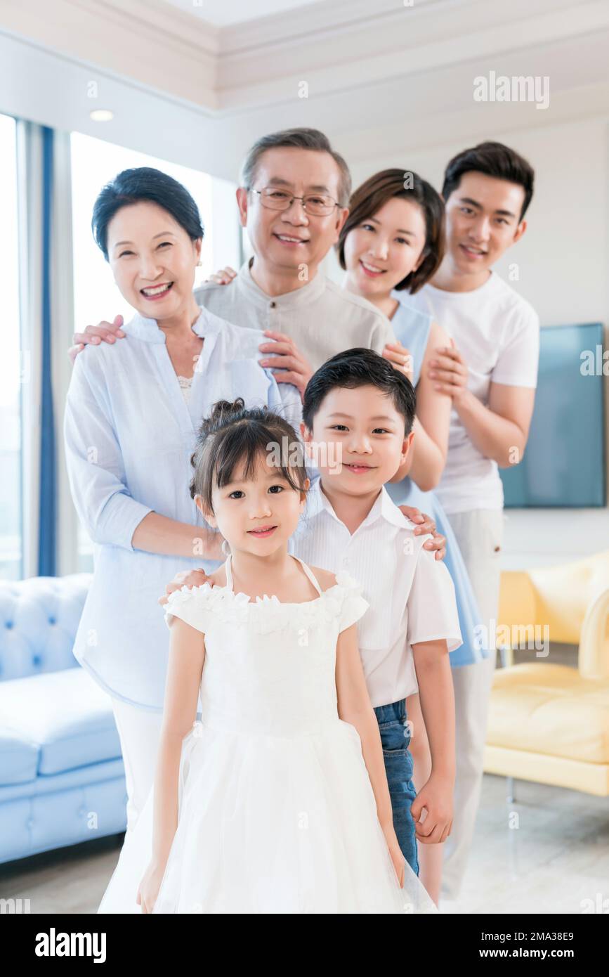 The happy family Stock Photo - Alamy