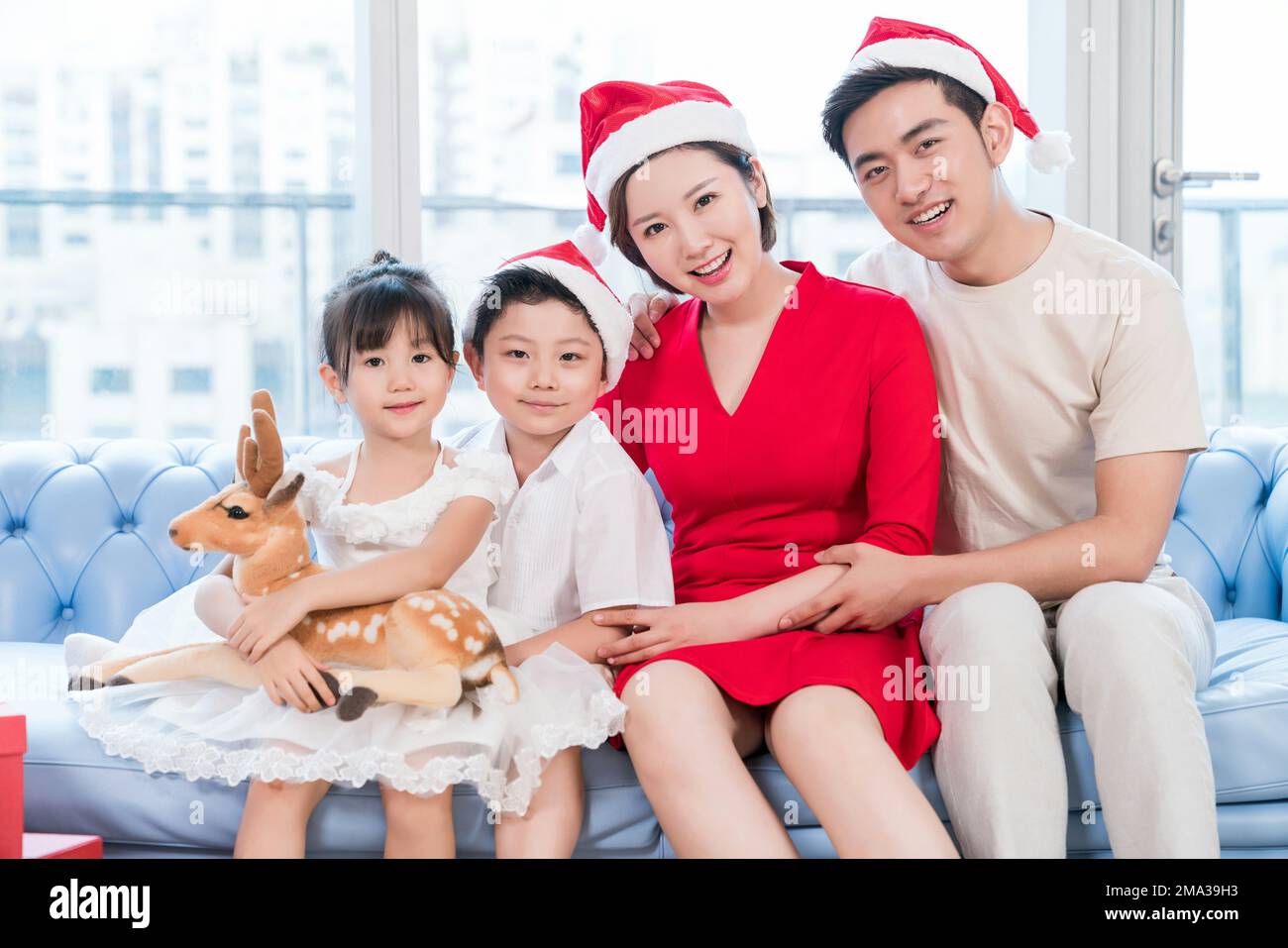 The happy family Stock Photo - Alamy