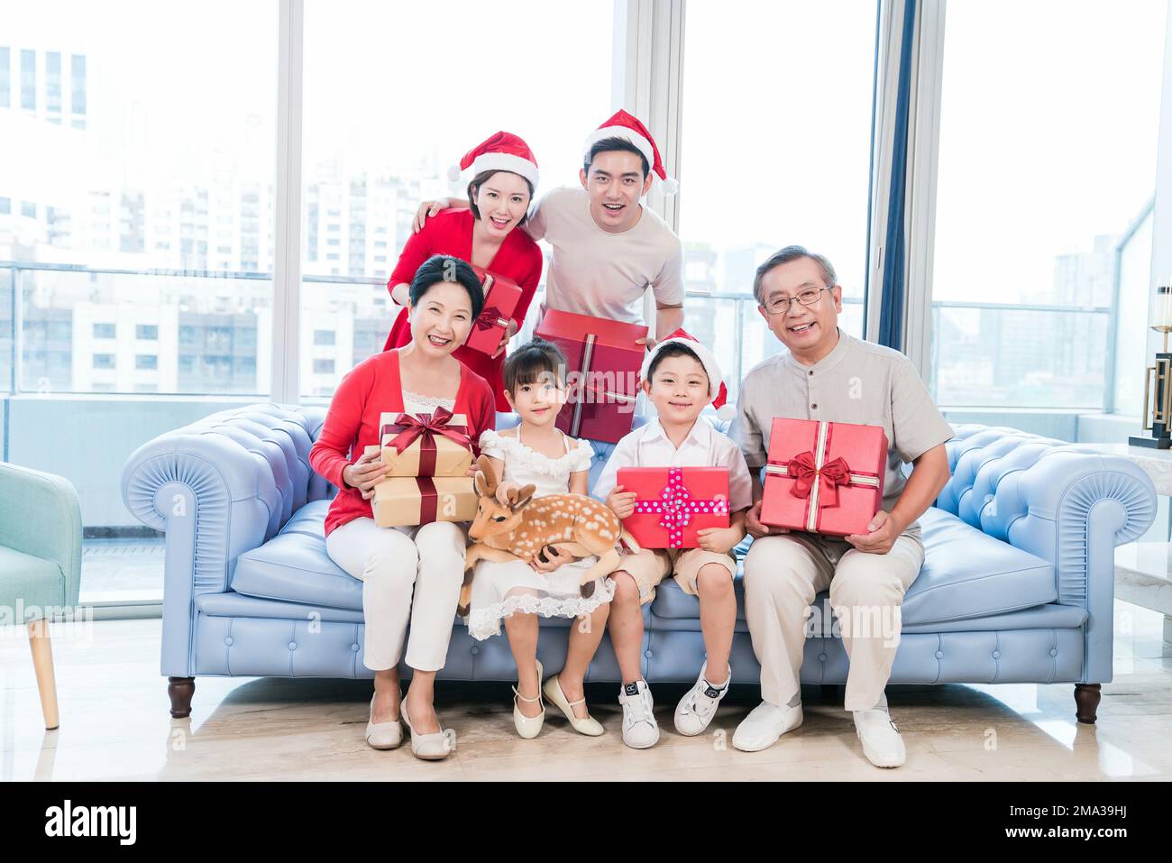 The happy family Stock Photo - Alamy