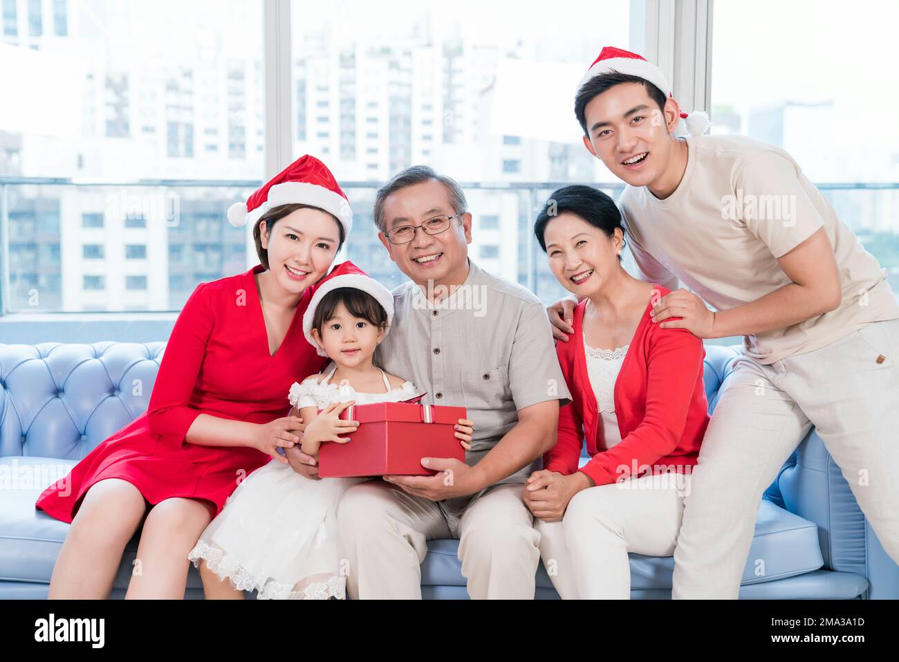 The happy family Stock Photo - Alamy