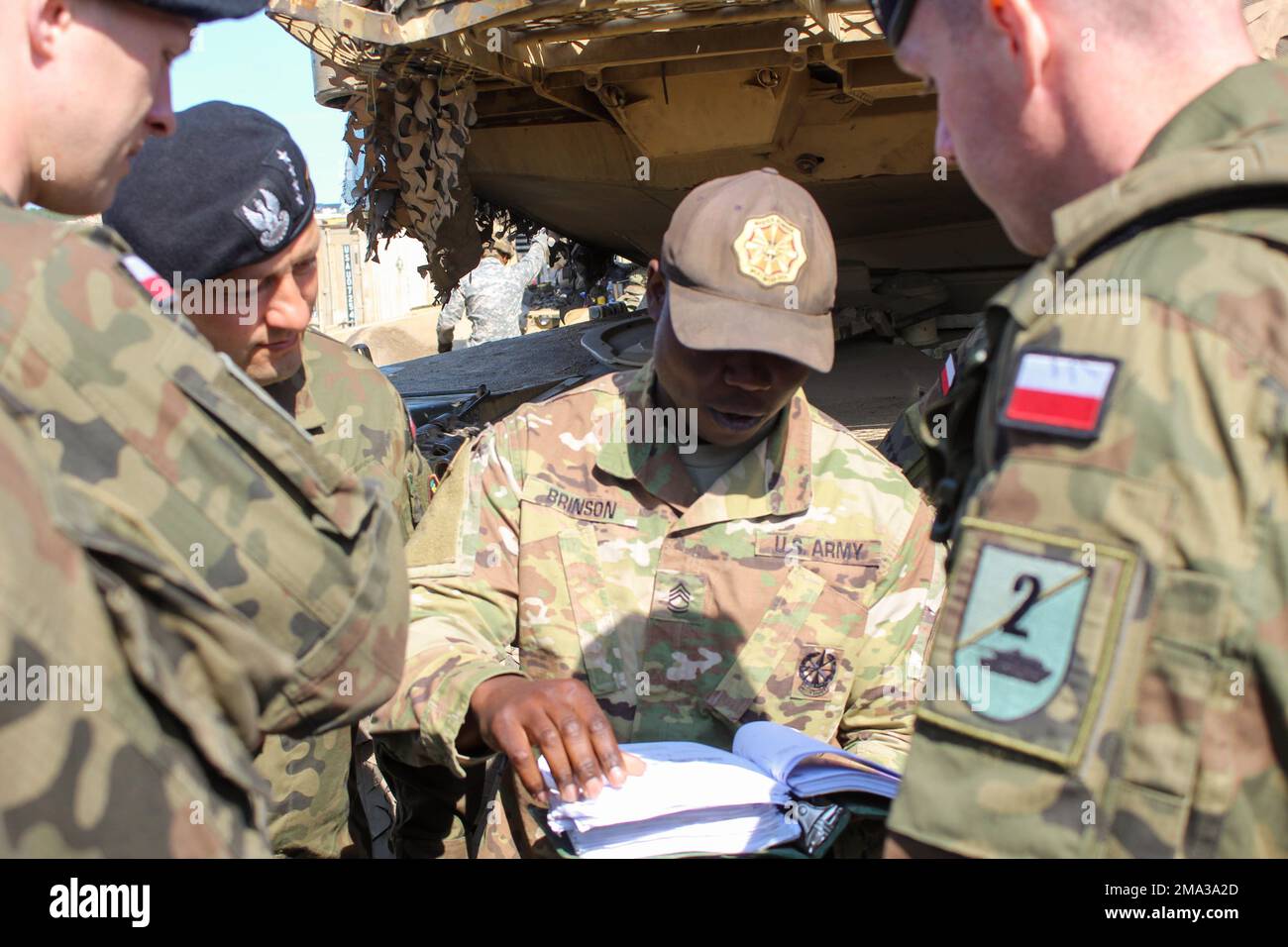 U.S. Army Sgt.1st Class Darren Brinson assigned to 1st Battalion, 68th ...