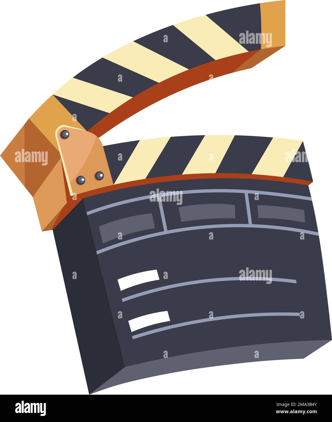 Movie clapper, filmmaking and cinema industry Stock Vector Image & Art ...
